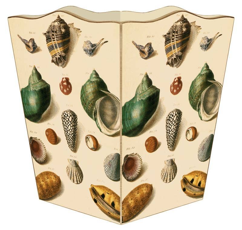 WB259-Shell Wastepaper Basket: Scalloped Top – Boo Gemes