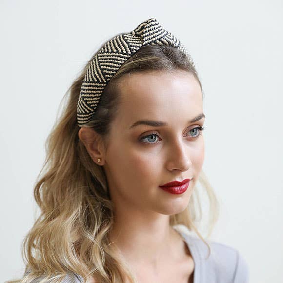 Bohemian Knotted Headband: Black – Boo Gemes
